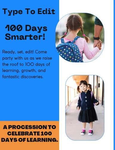 100 Days Of School Learning Flyers (4) Fully Customize your Flyer Ready ...
