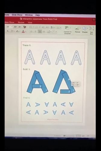 Interactive Uppercase & Lowercase Letters - Trace Build & Find Distance ...
