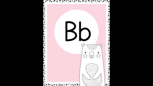 Alphabet Posters - Animal Alphabet Posters - Rainbow Pastel | TPT