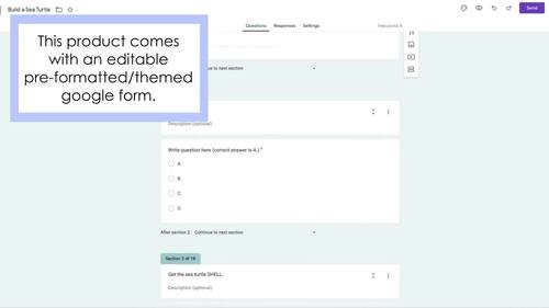 Sea Turtle Craft - Spring/Summer Activity - Editable Google Form for ...