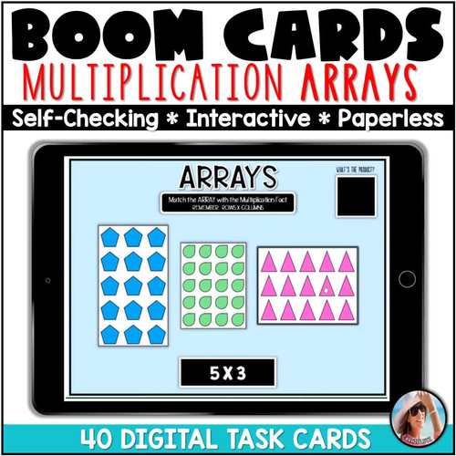 Multiplication Arrays – Boom Cards by Carrie Lutz - Classroom Callouts