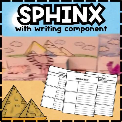 Egyptian Sphinx Craft and Writing- CKLA Knowledge 4: Early World ...