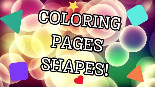 SHAPES COLORING PAGES BUNDLE (Over 75 pages!) by Skye's Workshop