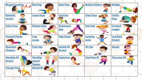 Rainbow Fitness Bingo BUNDLE (30 Cards & Video Demonstrations) | TpT