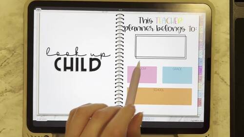 Digital Teacher Planner - Google Drive, Goodnotes, lesson planner -2025 ...