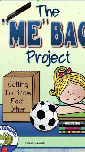 All About Me Bag First Week of School Activity by HappyEdugator | TPT