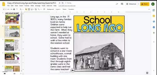 School Then and Now Worksheets, Schools Long Ago and Today Sort ...