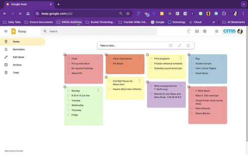 Google Keep Headers | Music Teacher Edition by BrileysCurtainCalls