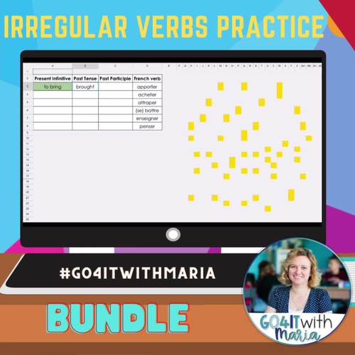 BUNDLE Grammar 100 Irregular Verbs Practice | FRENCH ENGLISH | TPT