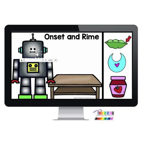 Onset and Rime - Digital Centers - AUDIO - Google Slides and PowerPoint ...