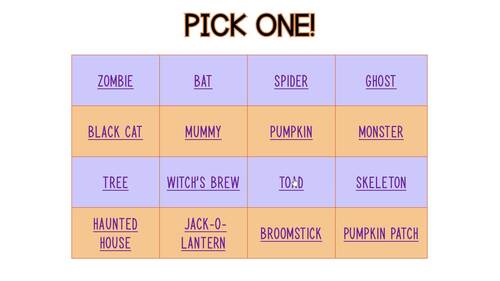 Halloween Theme Gross Motor Movement Game | Digital Therapy Fun by A ...