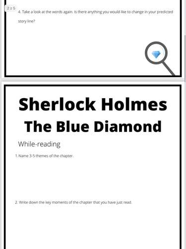ESL Literature project | Sherlock Holmes The Blue Diamond by DominikaR