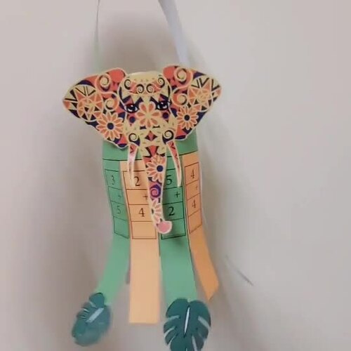 Elephant Animal Craft Windsock /Craft Zoo Animal Activities For Kids