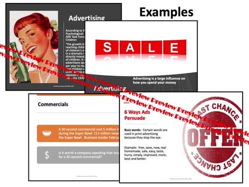 All About Advertising Activity - No Prep by All About Food and Life ...