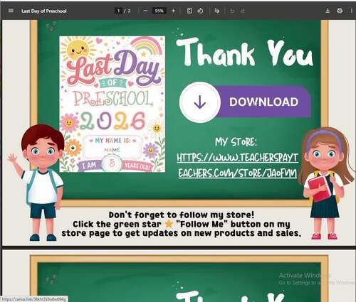 Last Day of Preschool Sign | Editable Preschool Graduation Printable by ...