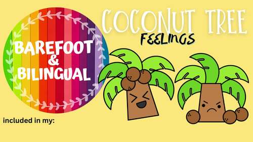 Coconut Tree Clipart - SEL Feelings Summer Clipart | TPT
