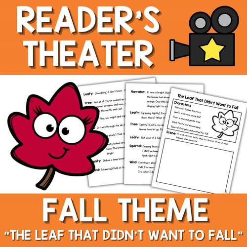 Fall Reading Activity Readers Theater Script Group Skit Play Autumn Leaves