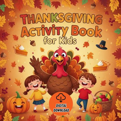 Thanksgiving Activity Pack | 15 Printable Worksheets for K–2 | Literacy ...