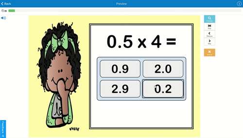 Multiplying Decimals Boom Cards - Self Correcting Digital Task Cards