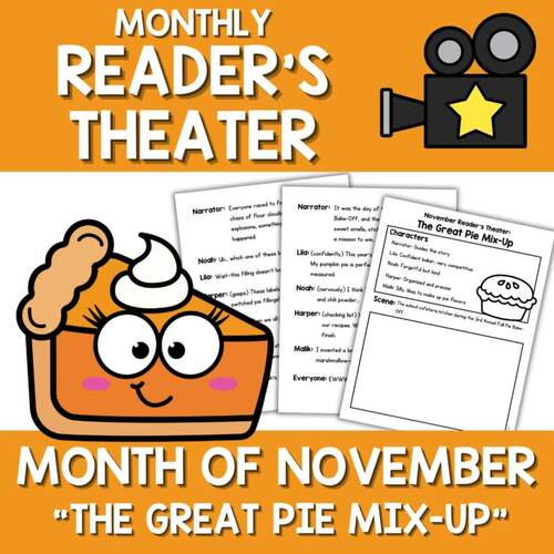 November Readers Theater Activity Skit Fun ELA Reading Center Group ...