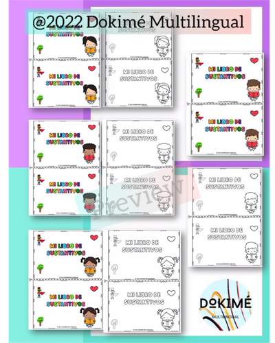 MI LIBRO DE SUSTANTIVOS / MY BOOK OF SPANISH NOUNS by DOKIME MULTILINGUAL