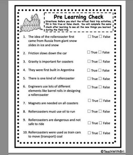 All About Rollercoasters Virtual Field Trip by TeachWithBri | TPT