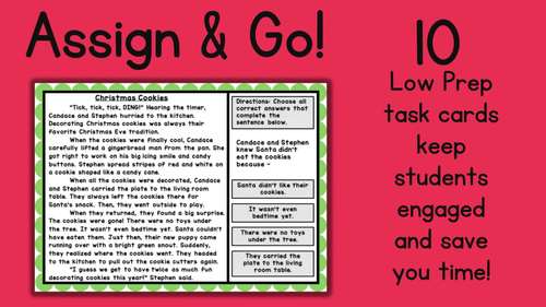 Christmas Reading Comprehension by Don't Worry Teach Happy | TPT