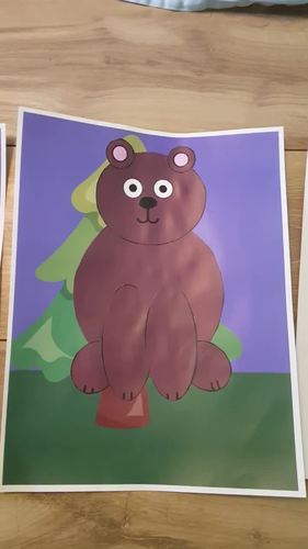 Build a brown bear craft scissor skills cut and paste by Scrapitsideways