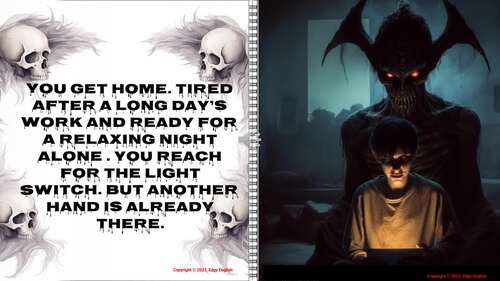 2 Sentence Horror Stories Writing Prompts ESL Newcomer Activity ...