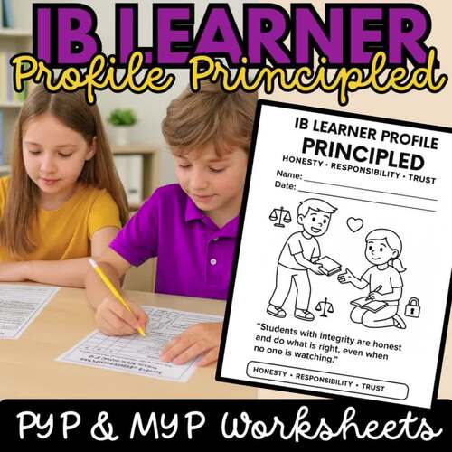IB Learner Profiles Printable | Principled Attribute Activities ...