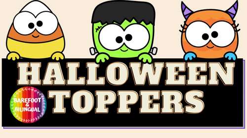 Halloween Toppers Clipart | Halloween Clipart | TPT