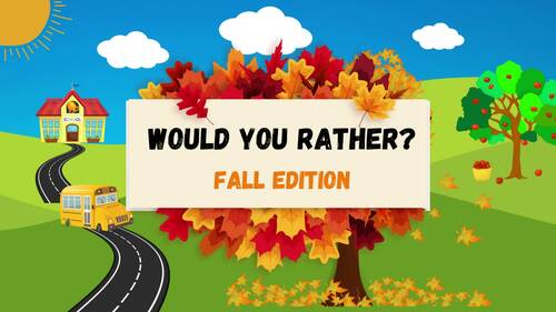Would You Rather? Fall Edition by DrBScience | TPT