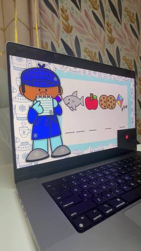Winter Digraphs Google Slides™ Game Sh, Ch, Th, Wh Kindergarten First Grade