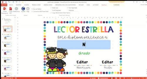 End of the Year Awards Spanish | Certificados Fin de Año | Diplomas ...