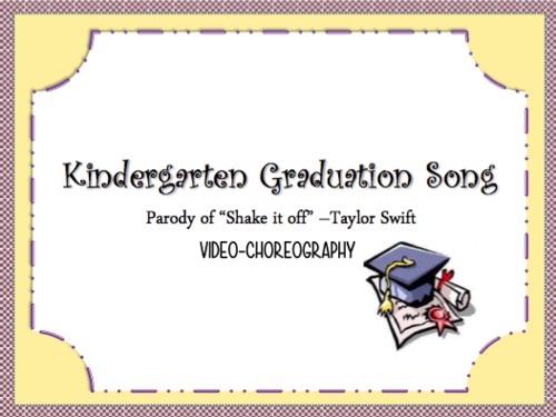 Choreography VIDEO for "Shake it off" Kinder graduation song by Happy Tunes