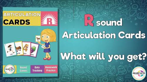 R sound Articulation Cards | Worksheets & Activities for Speech Therapy