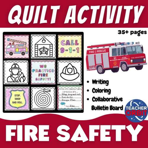 Fire Safety Week Fire Prevention Collaborative Quilt Activity Lesson