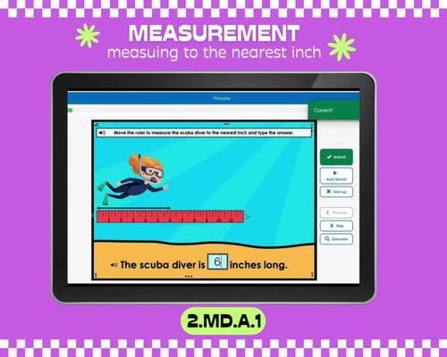 Measurement to the Inch - 2.MD.A.1 by Wanderlust Designer | TPT