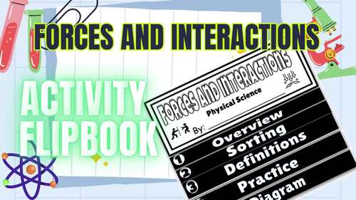 Forces and Interactions Activity Flipbook Hands On Science NGSS ...