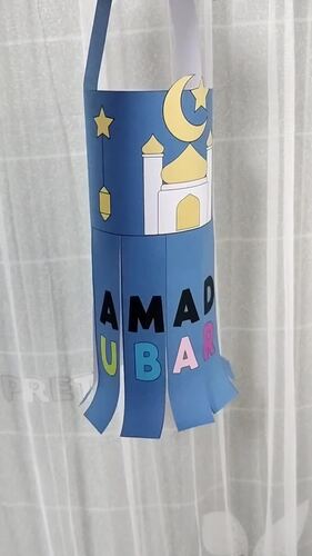 Ramadan Craft Windsock Craft Coloring Page Activities KINDERGARTEN ...