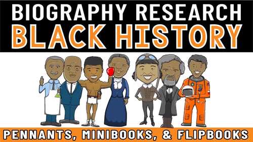 Black History Month FlipBook Research Project | DIGITAL and PRINTABLE