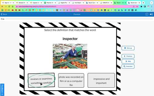 Into Reading Critical Vocabulary BOOM CARDS -Module 1 Week 2- 5th Grade