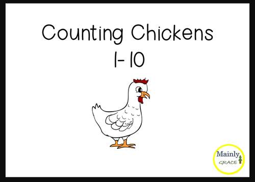 On the Farm: Counting Chickens 1-10 Digital Activity - BOOM CARDS™