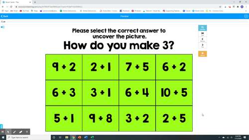 Make a Number Up to 20 with Addition Boom Cards | Uncover the Pictures
