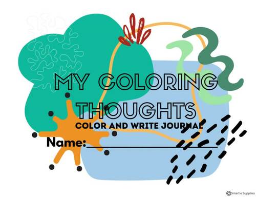 SEL Coloring and Self Reflection Journal by Smartie Supplies | TPT