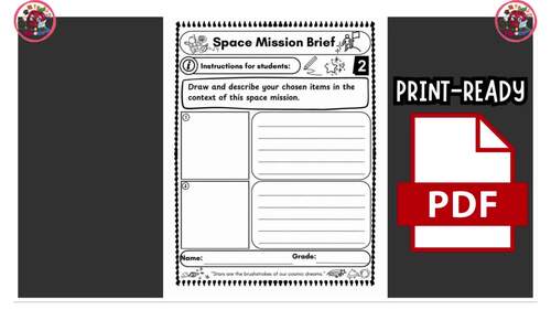 World Space Week | Space Time Capsule Craft Activities | STEM Worksheet