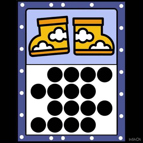 Number Talks Subitizing up to 20 Task Cards | Rainy Day Mouse Theme