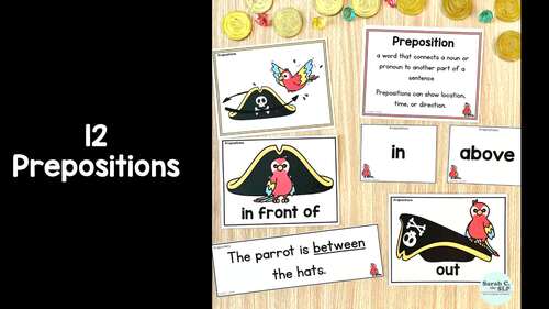 Pirate Prepositions or Spatial Concepts Activities for Language & Grammar