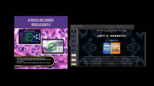 AP Biology UNIT 5 Heredity 5.1 Meiosis Lesson Guide by Geeking Out on STEM
