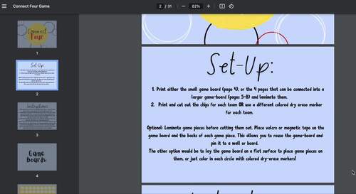 'Connect Four' Classroom Management Game by Brianne Bramwell | TPT